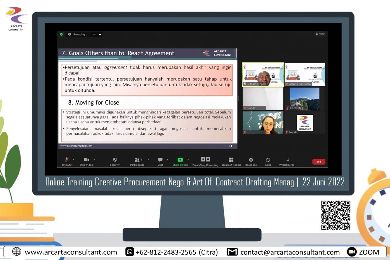 TRAINING CREATIVE PROCUREMENT NEGOTIATION AND ART OF CONTRACT DRAFTING ...