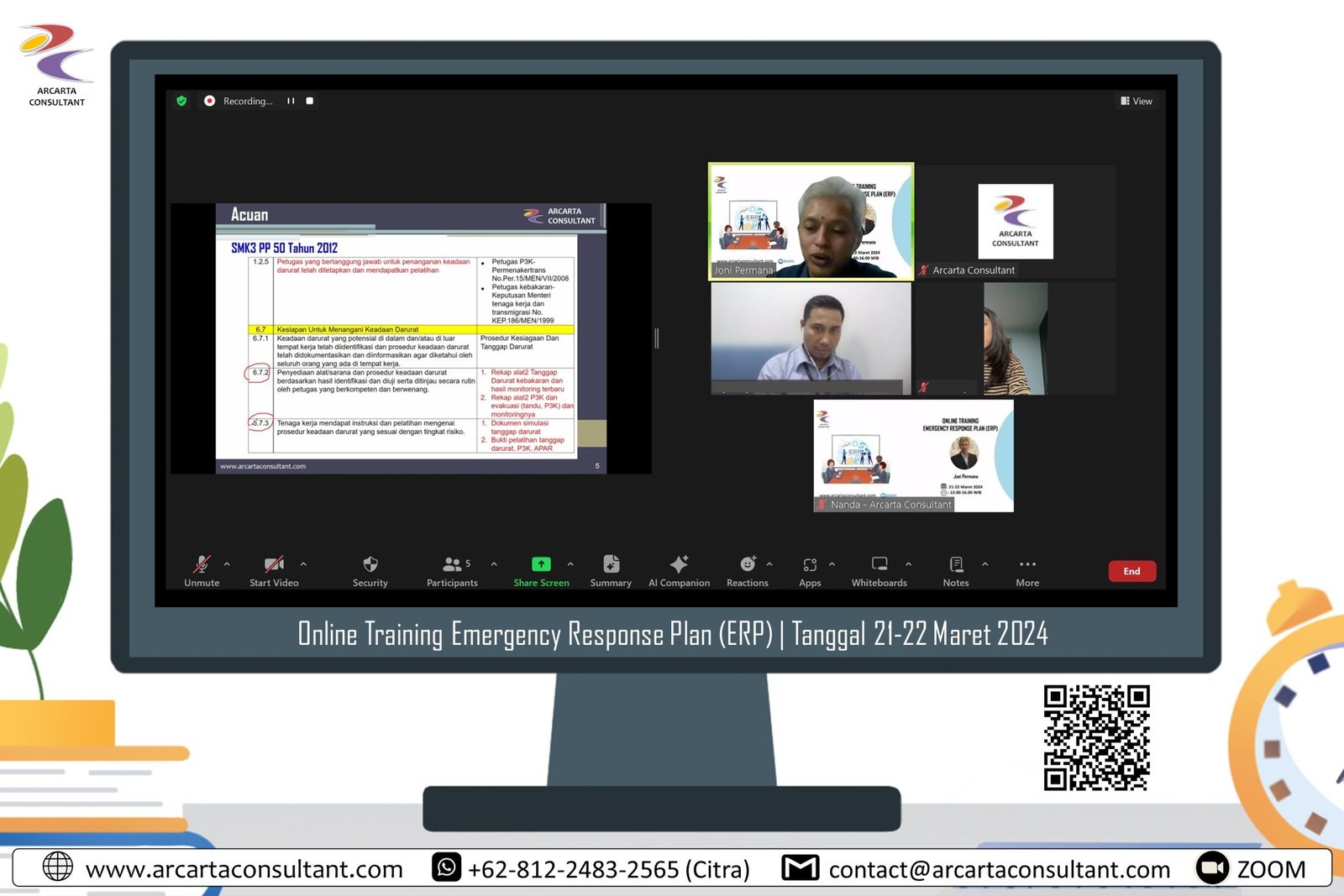 TRAINING EMERGENCY RESPONSE PLAN (ERP) - Informasi Training | Online ...
